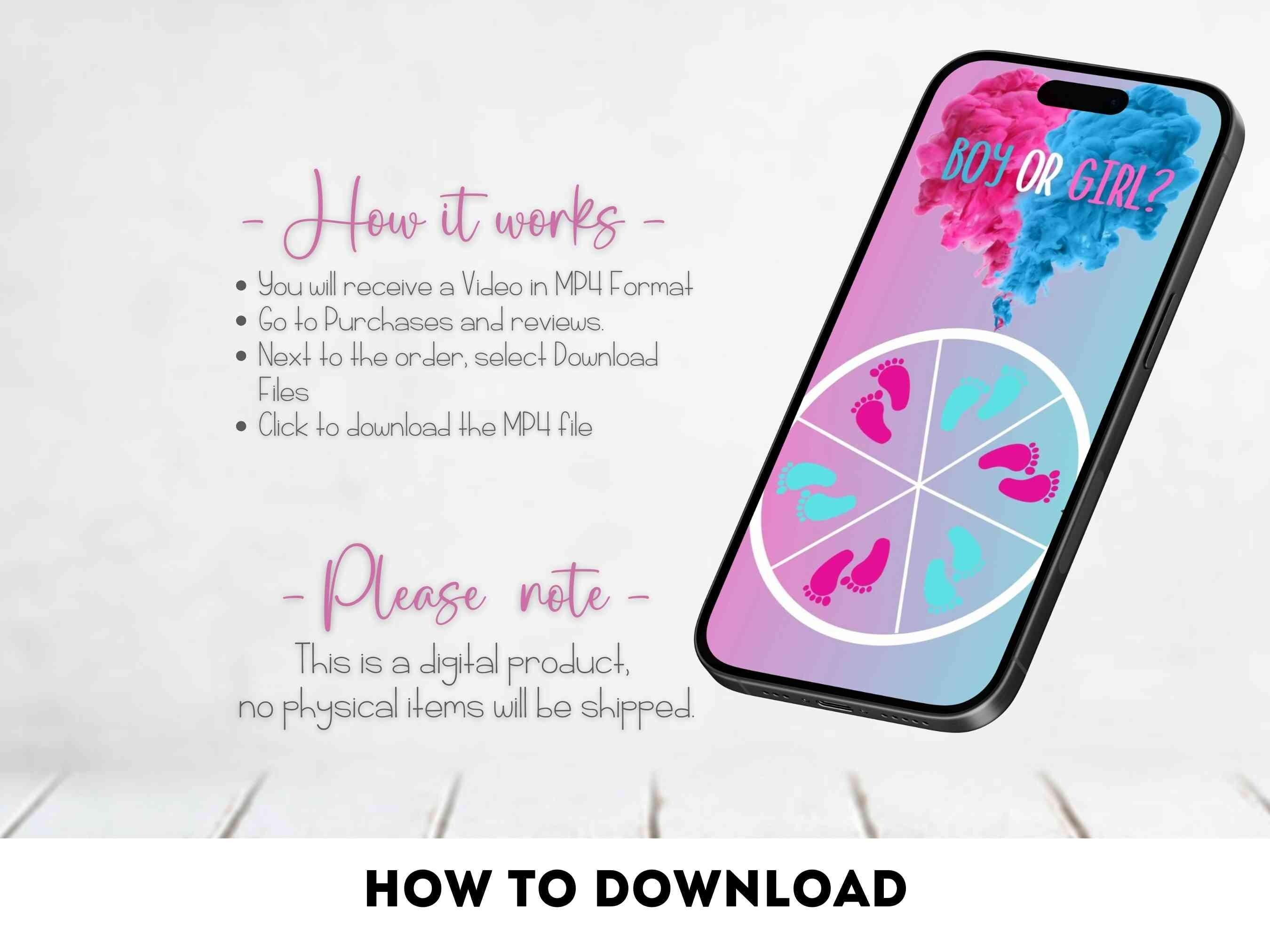 Boy or Girl - Digital Spin the Wheel Gender Reveal Game as Wheel of ...