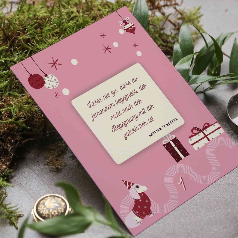 Advent Calendar Positive Thoughts, Love, Happiness and Self-love in A4 ...