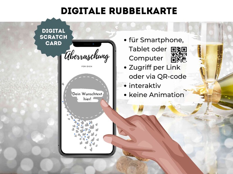 Ecard Digital Scratch off Card Surprise, Announcement, Custom Text ...