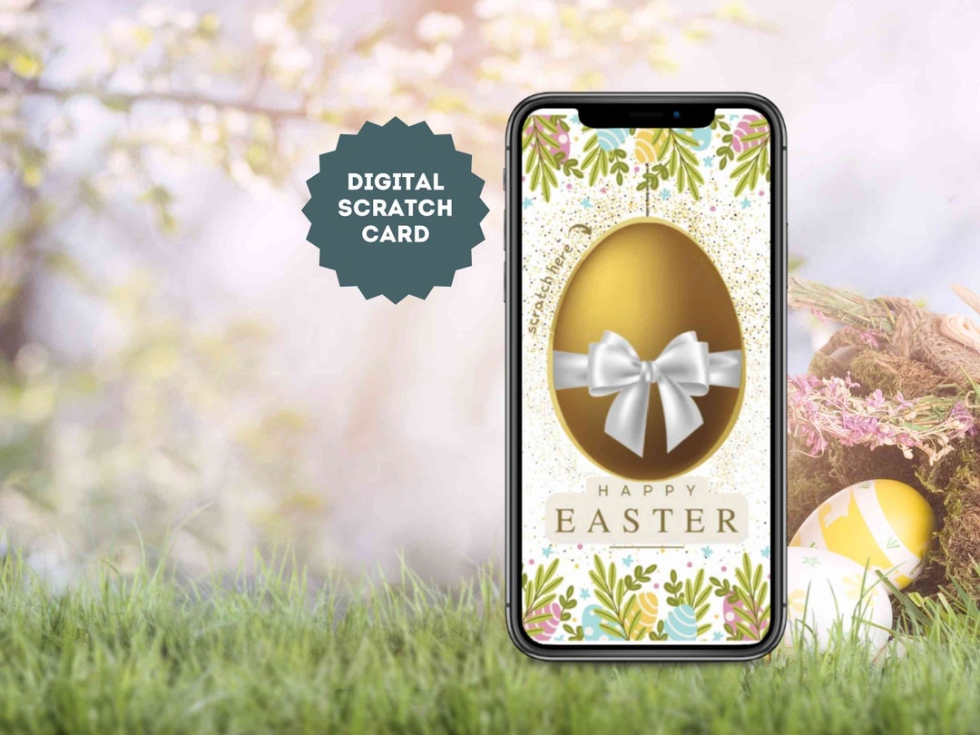 Ecard Digital Scratch off Happy Easter Scratch off Ticket via Social ...