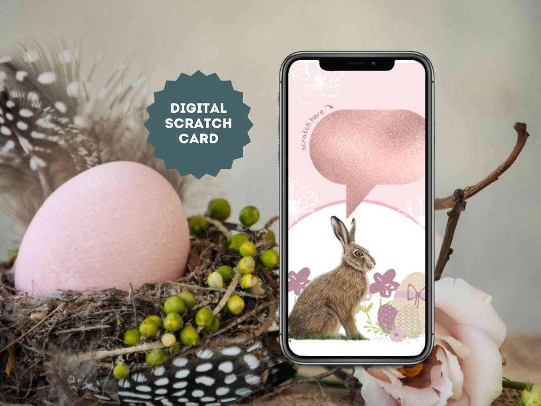 Ecard Digital Scratch off Happy Easter Scratch off Ticket via Social ...