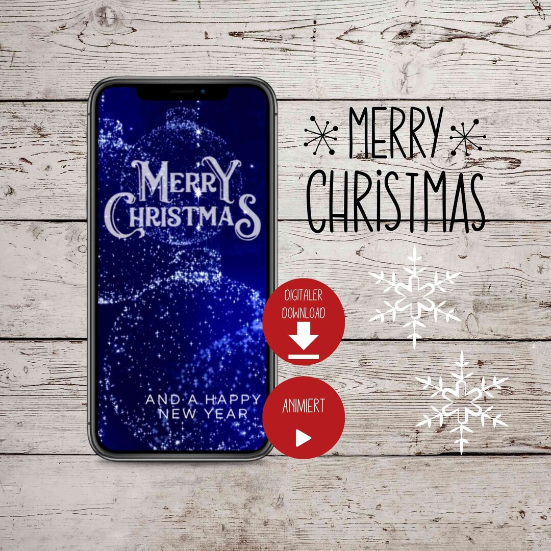 Ecard Animated Digital Christmas Card With Glittering Christmas Tree ...