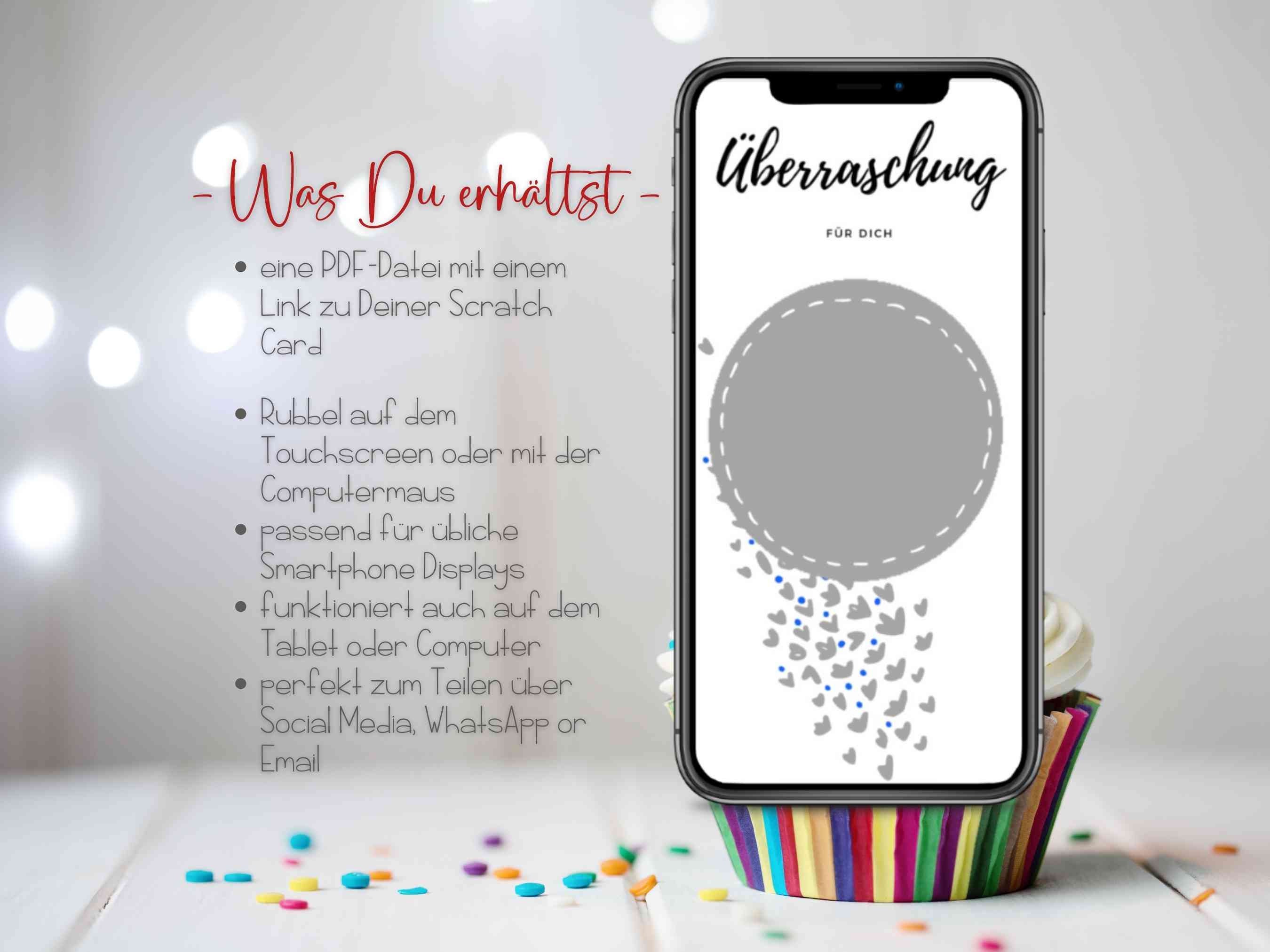 Ecard Digital Scratch off Card Surprise, Announcement, Custom Text ...