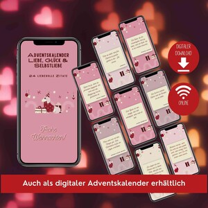Advent Calendar Positive Thoughts, Love, Happiness and Self-love in A4 ...