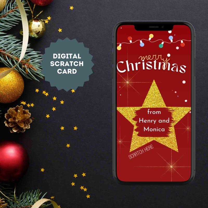 Christmas Scratch Cards - Etsy
