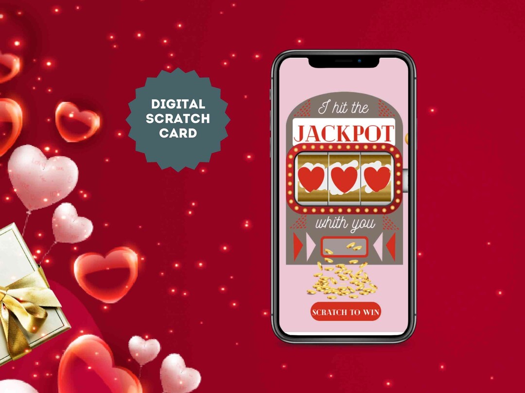Ecard Digital Scratch Card for Valentines Day, Jackpot Surprise ...