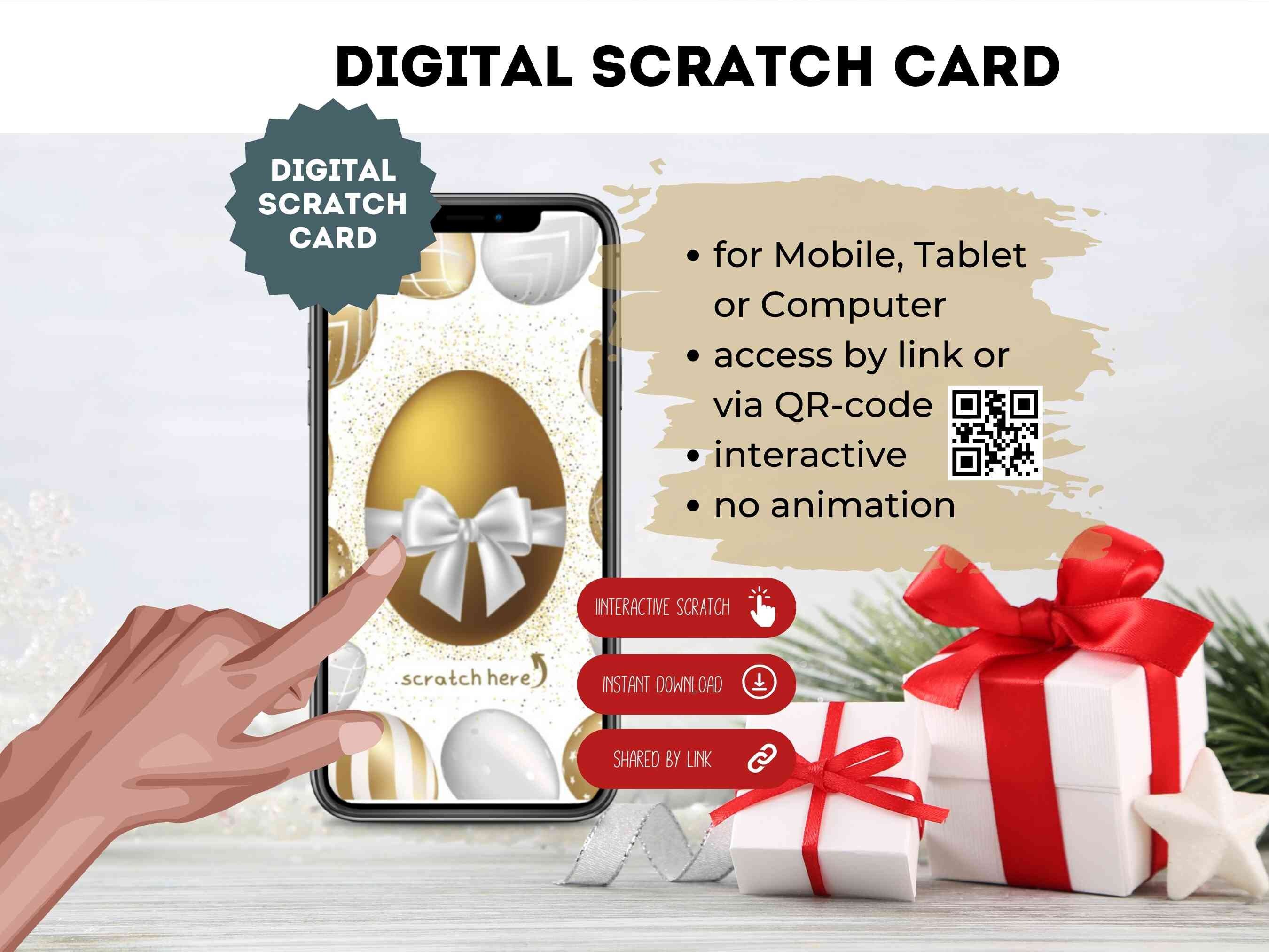 Ecard Digital Scratch off Card Happy Easter Scratch off Ticket via ...