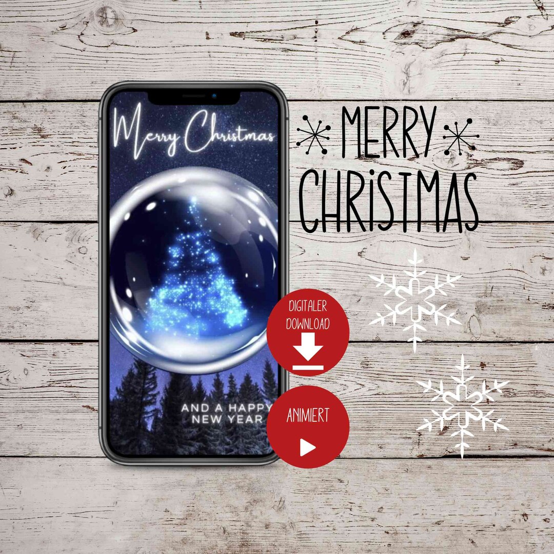 Ecard Animated Digital Christmas Card Greeting Card Christmas Tree in ...