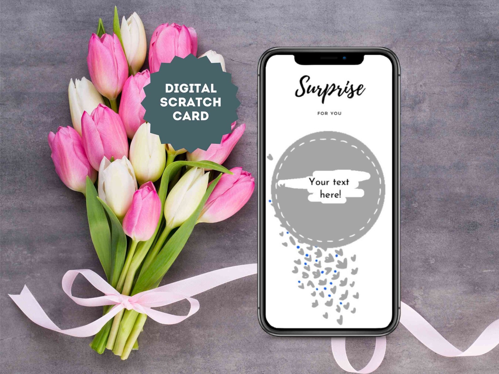 Ecard Digital Scratch off Card Surprise, Announcement, Custom Text ...