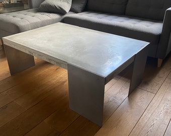 Coffee Table / Industrial Furniture / Concrete Table / - Etsy