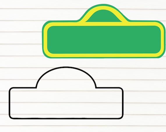 Sesame Street Sign Template Blank