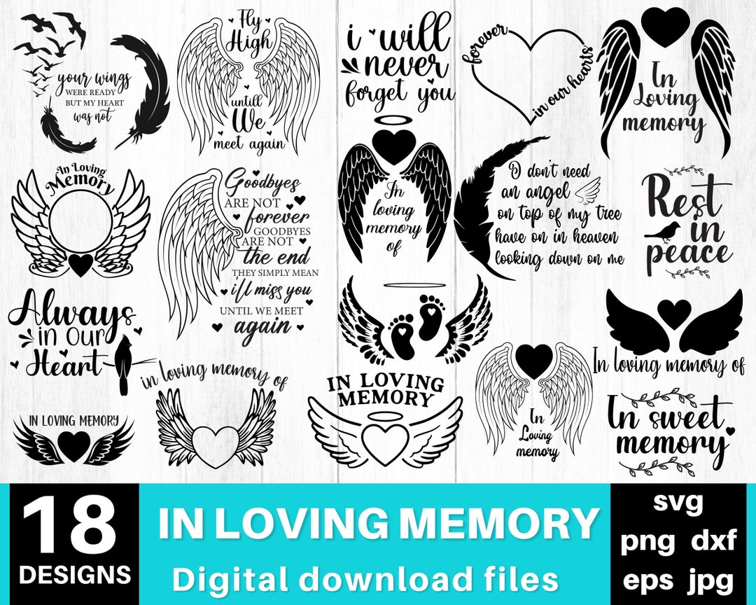 In Loving Memory Svg Rest in Peace Svg in Memory Svg Loving - Etsy New ...