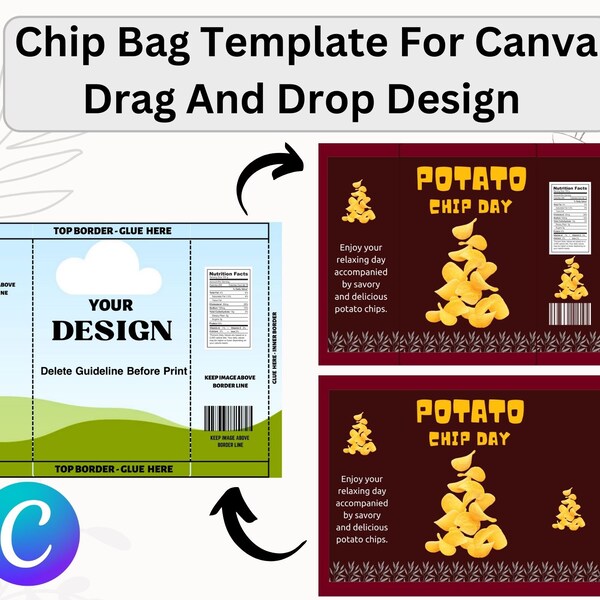 Custom Chip Bags - Etsy