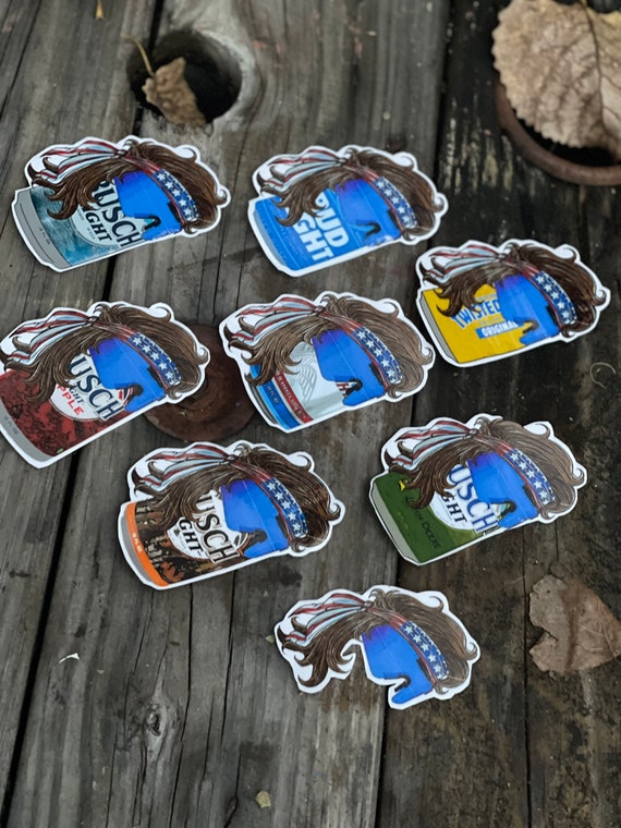 Beer Can Mullet & Pit Viper Sticker or Magnet - Etsy