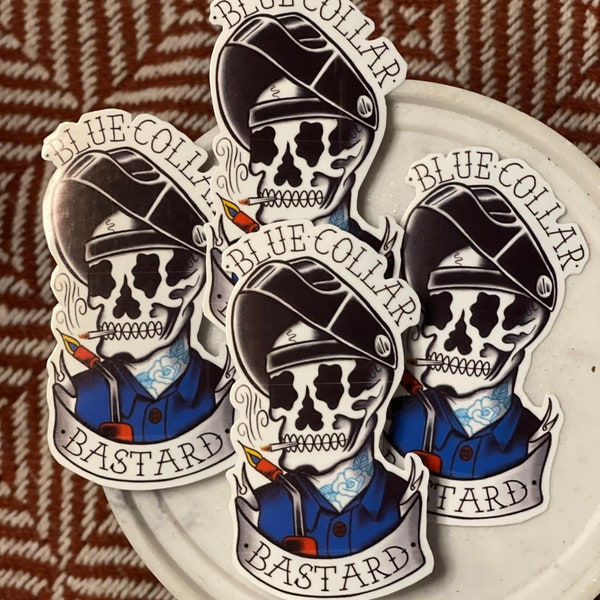 Blue Collar Stickers - Etsy