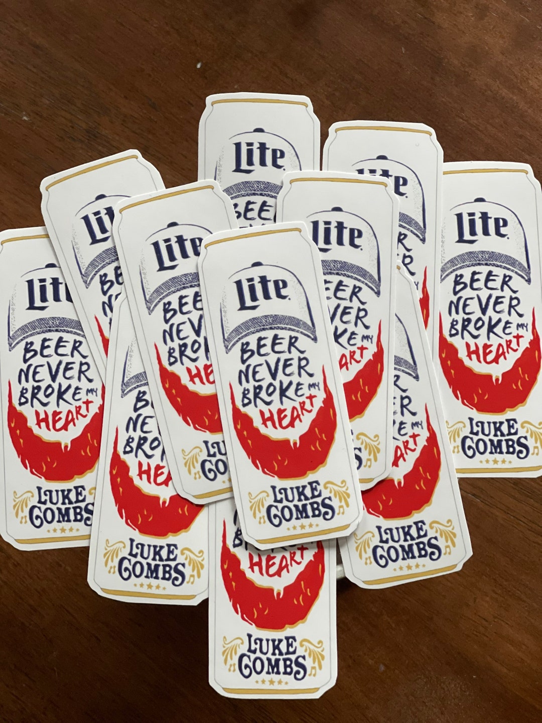 Miller Lite / Luke Combs Specialty Can set of 2 Sticker or - Etsy
