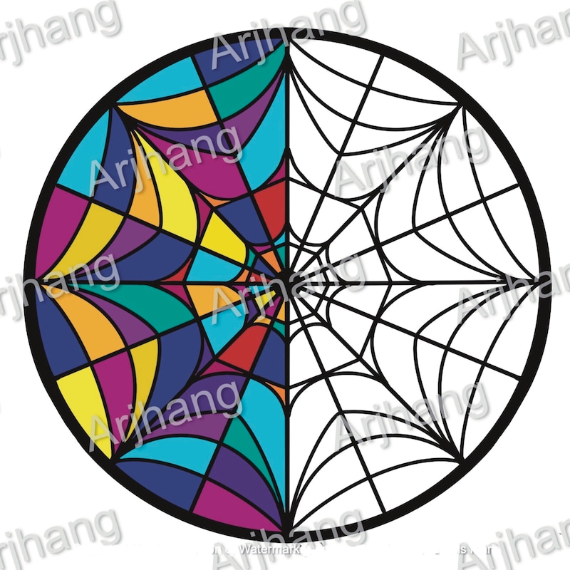 Wednesday Stained Glass Window - Etsy