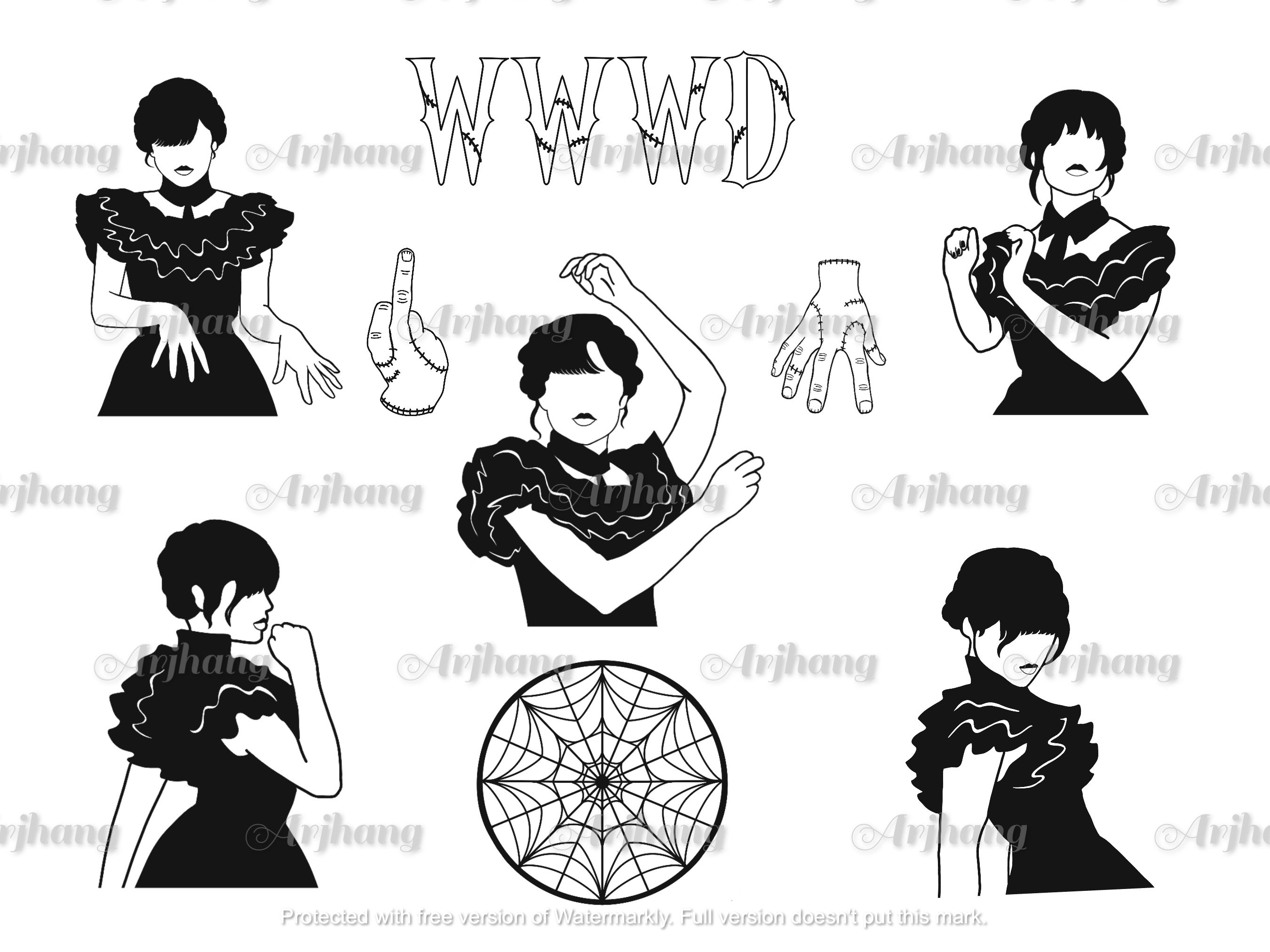 Wednesday Addams Bundle, Svg,eps, Wednesday Addams Dance, Dance Dance ...