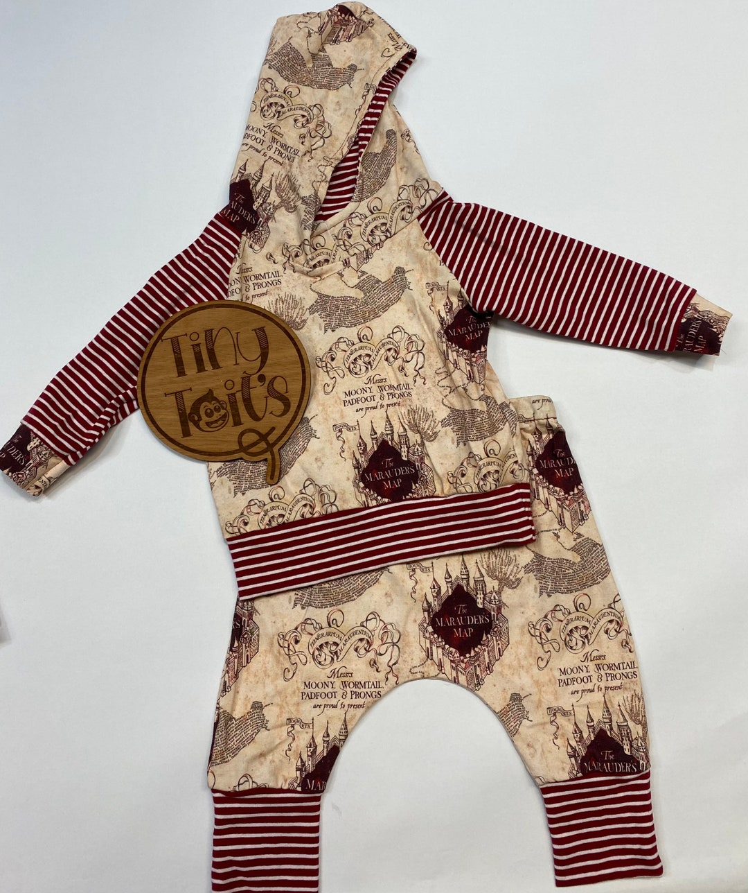 HP Wizard Map Matching Hoodie and Pants Set - Etsy