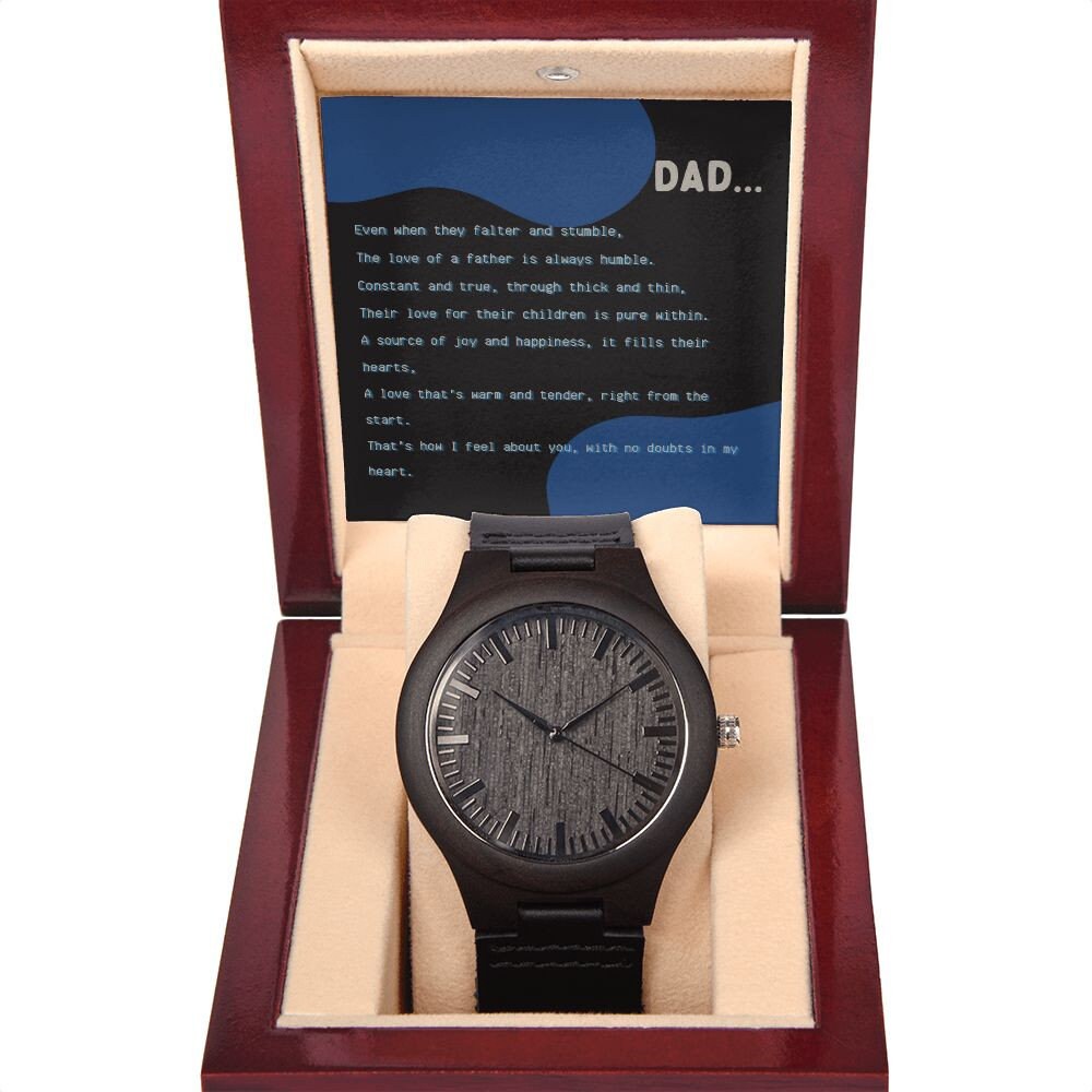 The Watch for Dad Poem on Message Card - Etsy