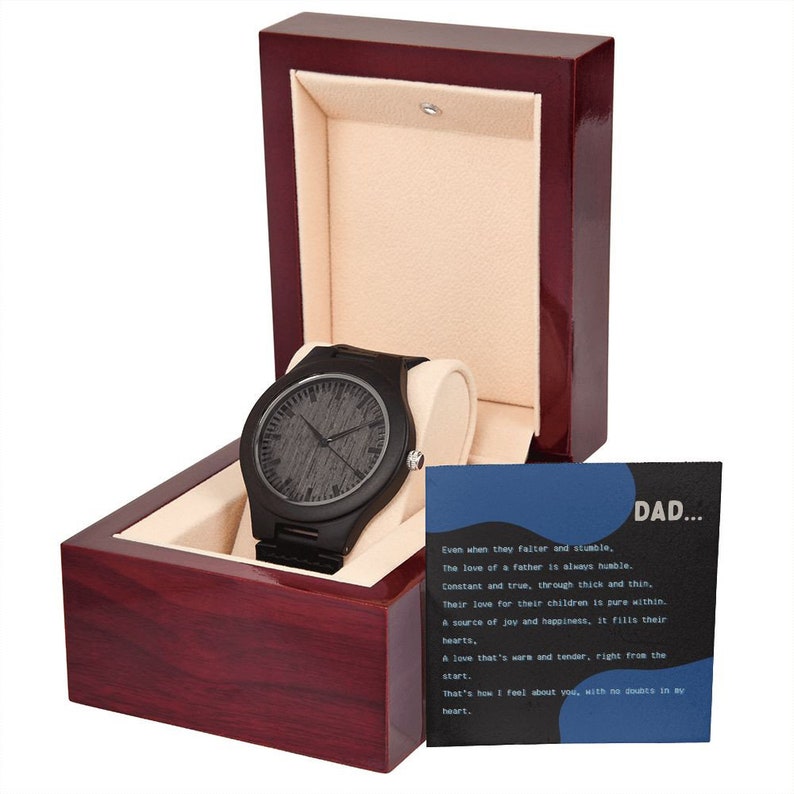 The Watch for Dad Poem on Message Card - Etsy