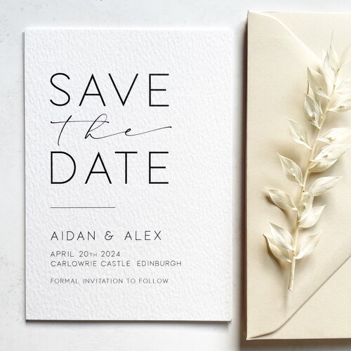 Classic Save the Date or Change the Date Card or Magnet. - Etsy Australia