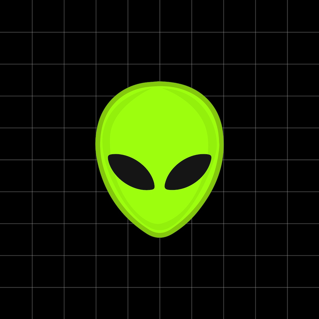 Alien Head PNG Digital Download - Etsy