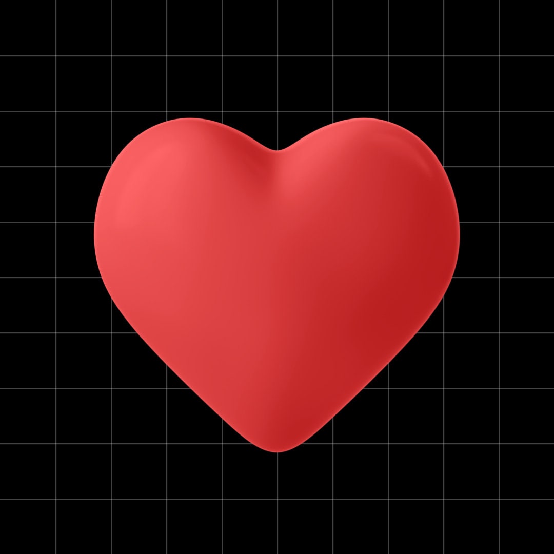 Red Heart PNG Digital Download - Etsy