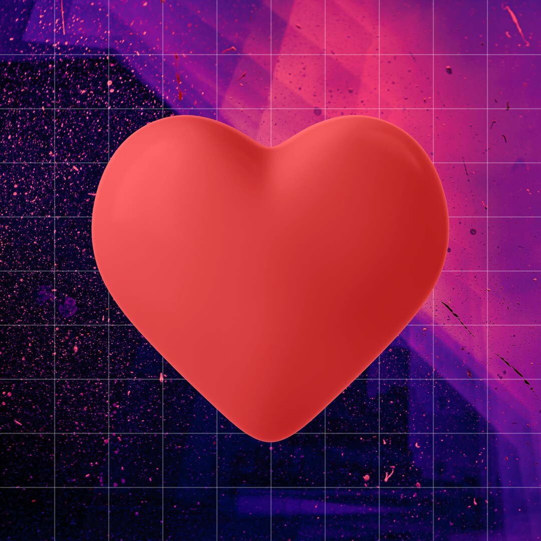 Red Heart PNG Digital Download - Etsy