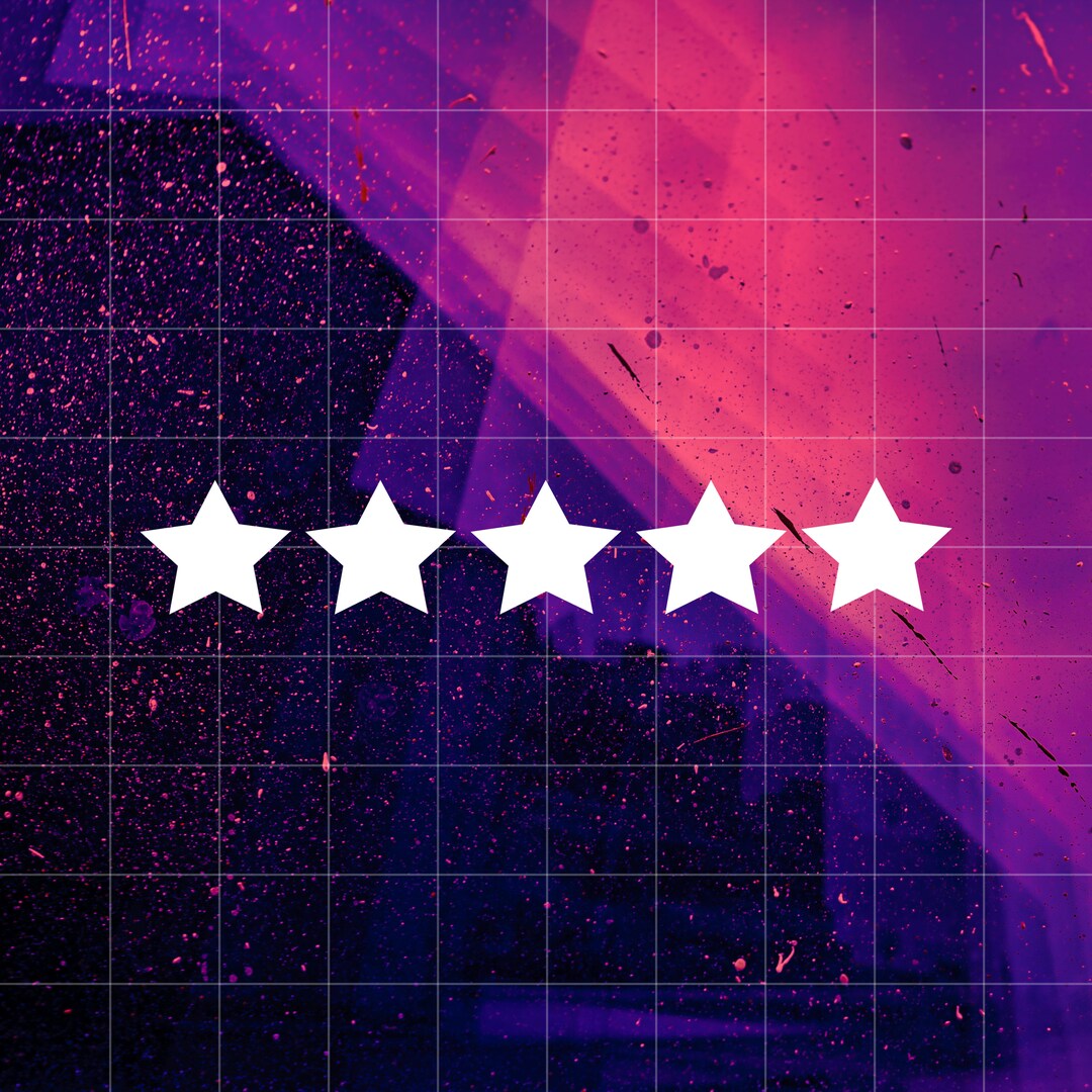 Five Stars PNG Digital Download - Etsy