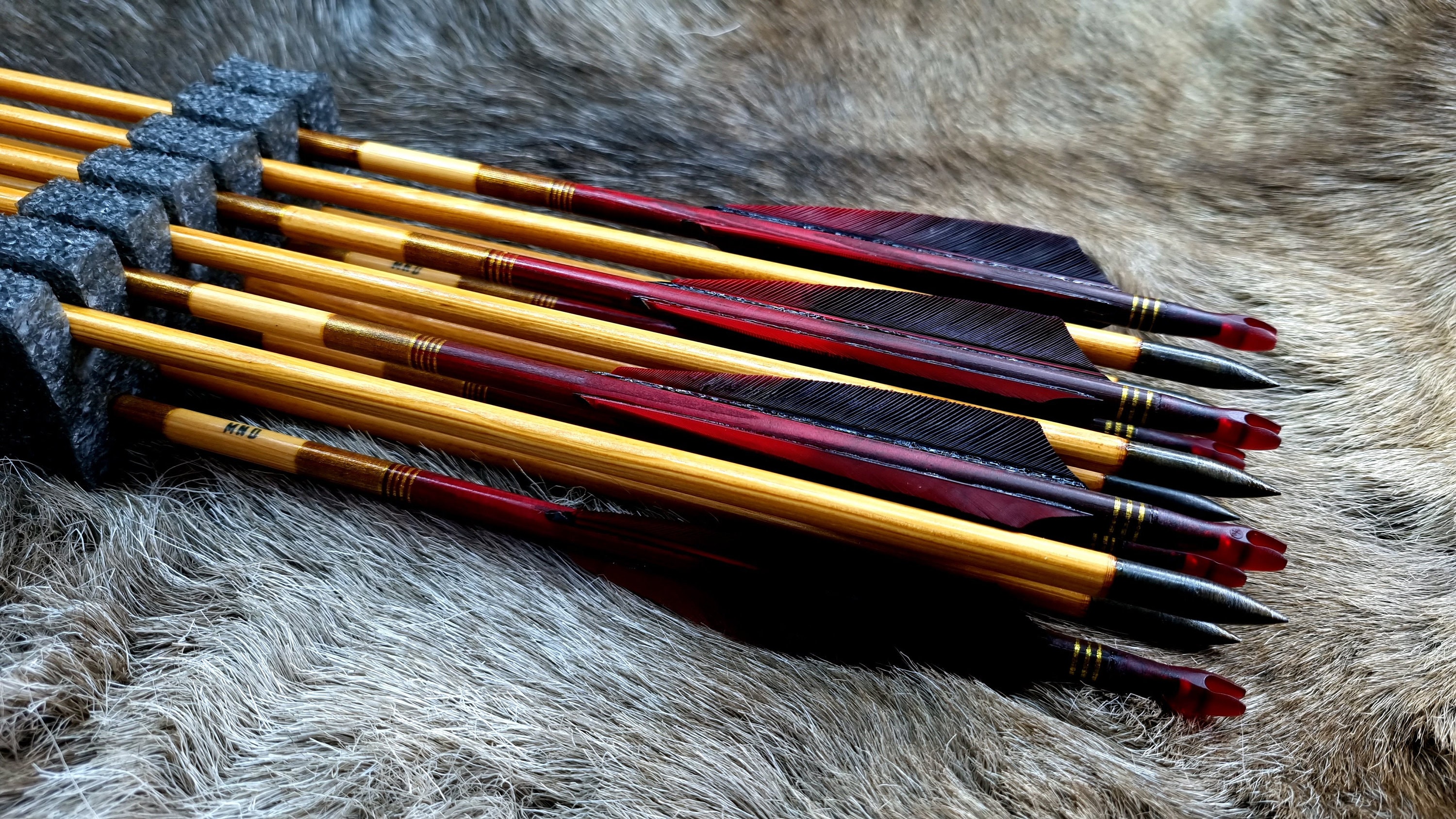 Traditional Arrows. 12 Piece. (okcubekir Design Parallel Shafts ) - Etsy