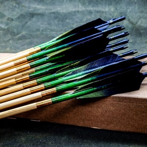 Traditional Arrows. 12 Piece. (okcubekir Design Parallel Shafts ) - Etsy