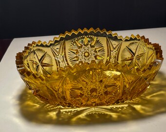 Pressed Glass Amber | Etsy