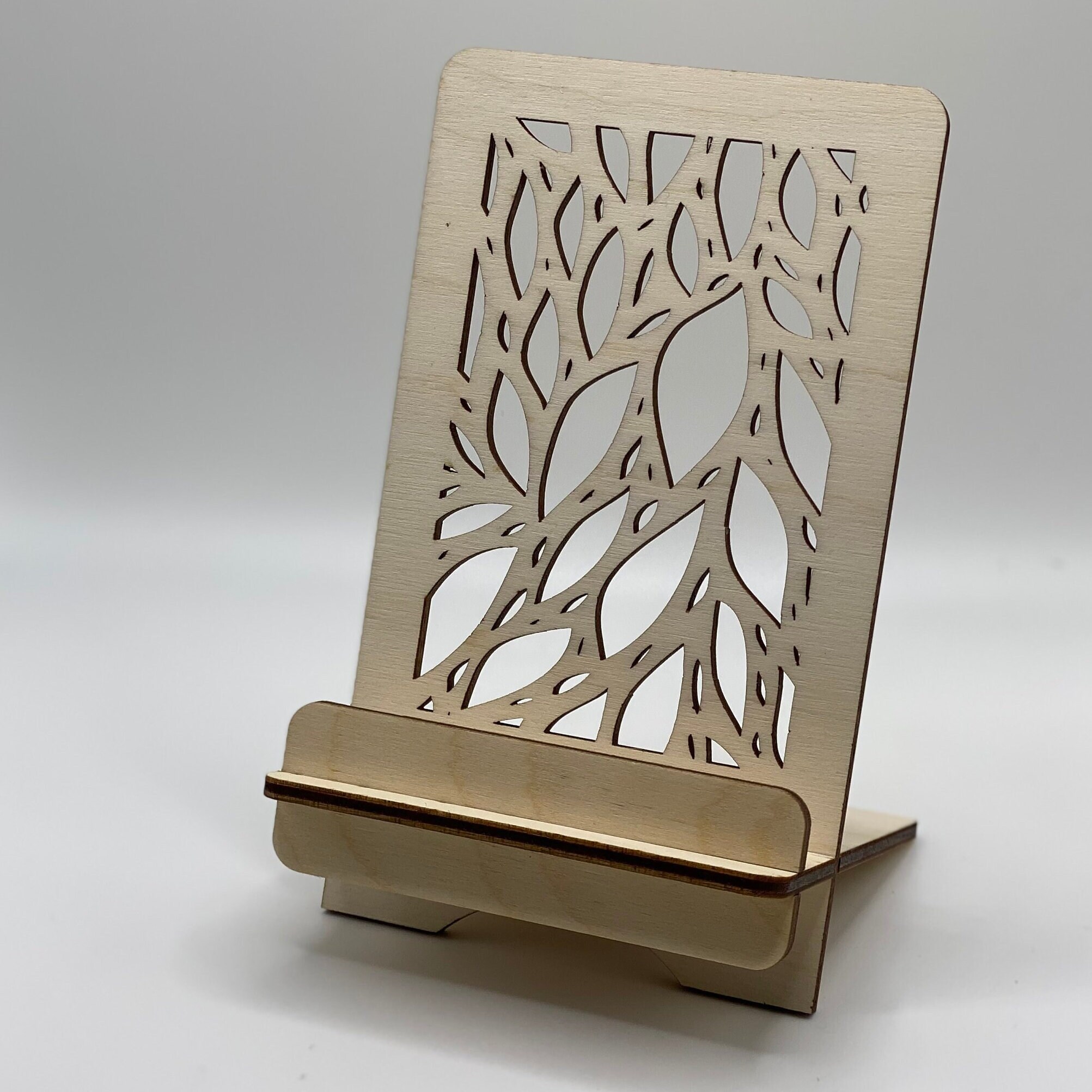 Wooden Phone Stand Laser Cut Phone Standcell Phone Stand - Etsy