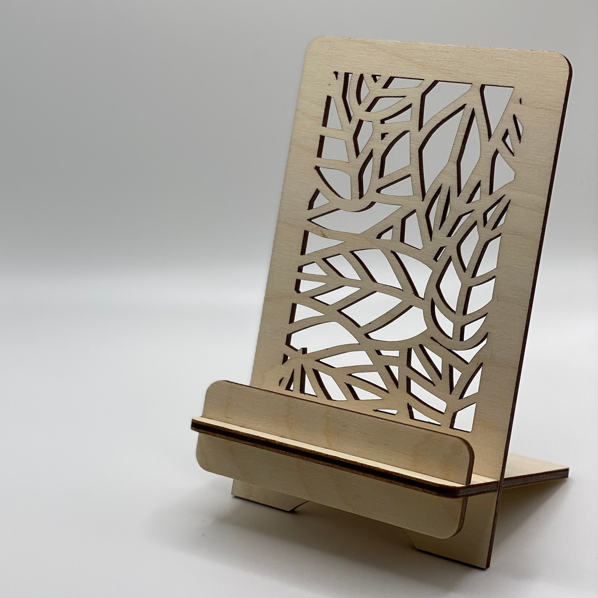 Wooden Phone Stand Laser Cut Phone Standcell Phone Stand - Etsy