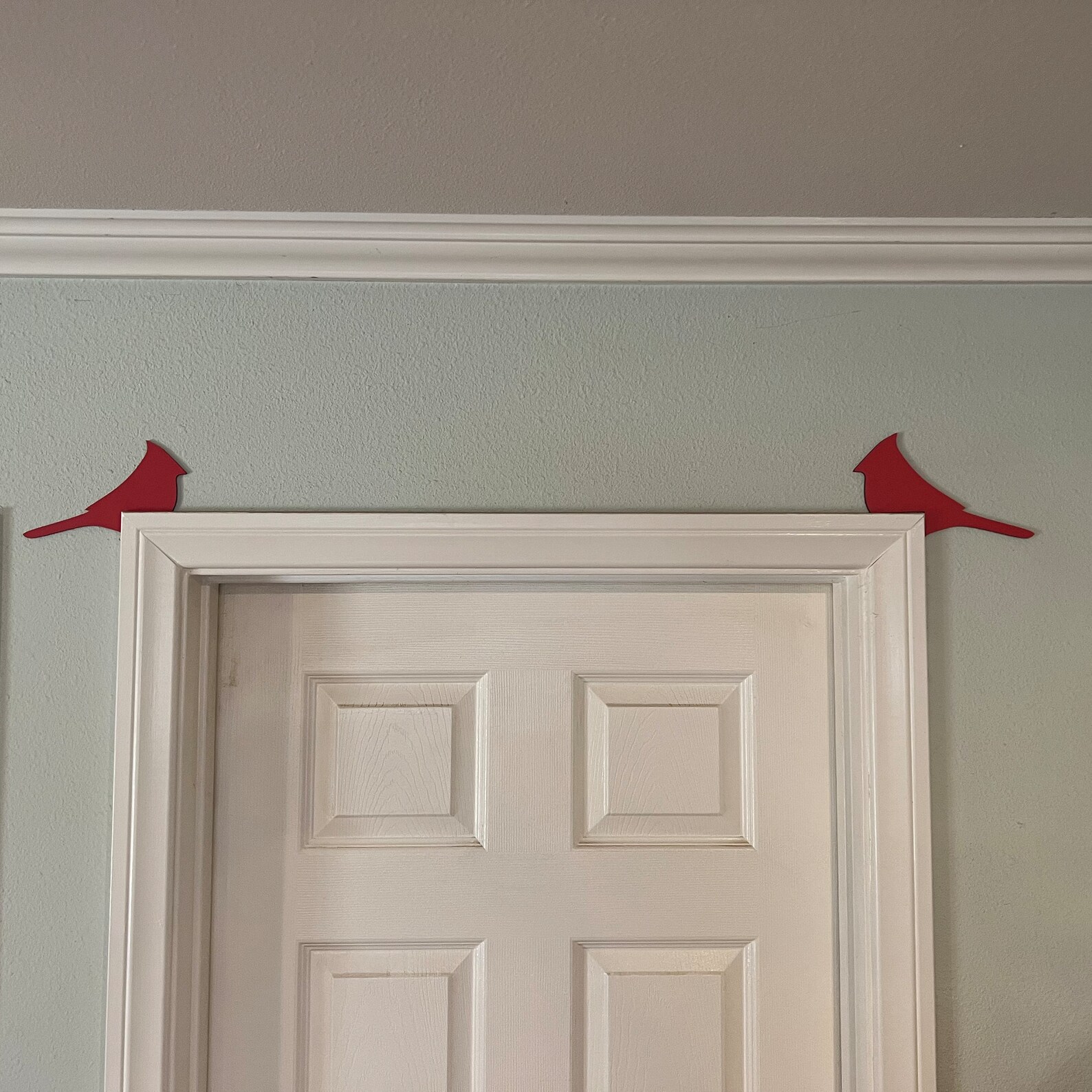 Cardinal Door Topper, Cardinal Decor, Cardinal Door Trim Topper - Etsy