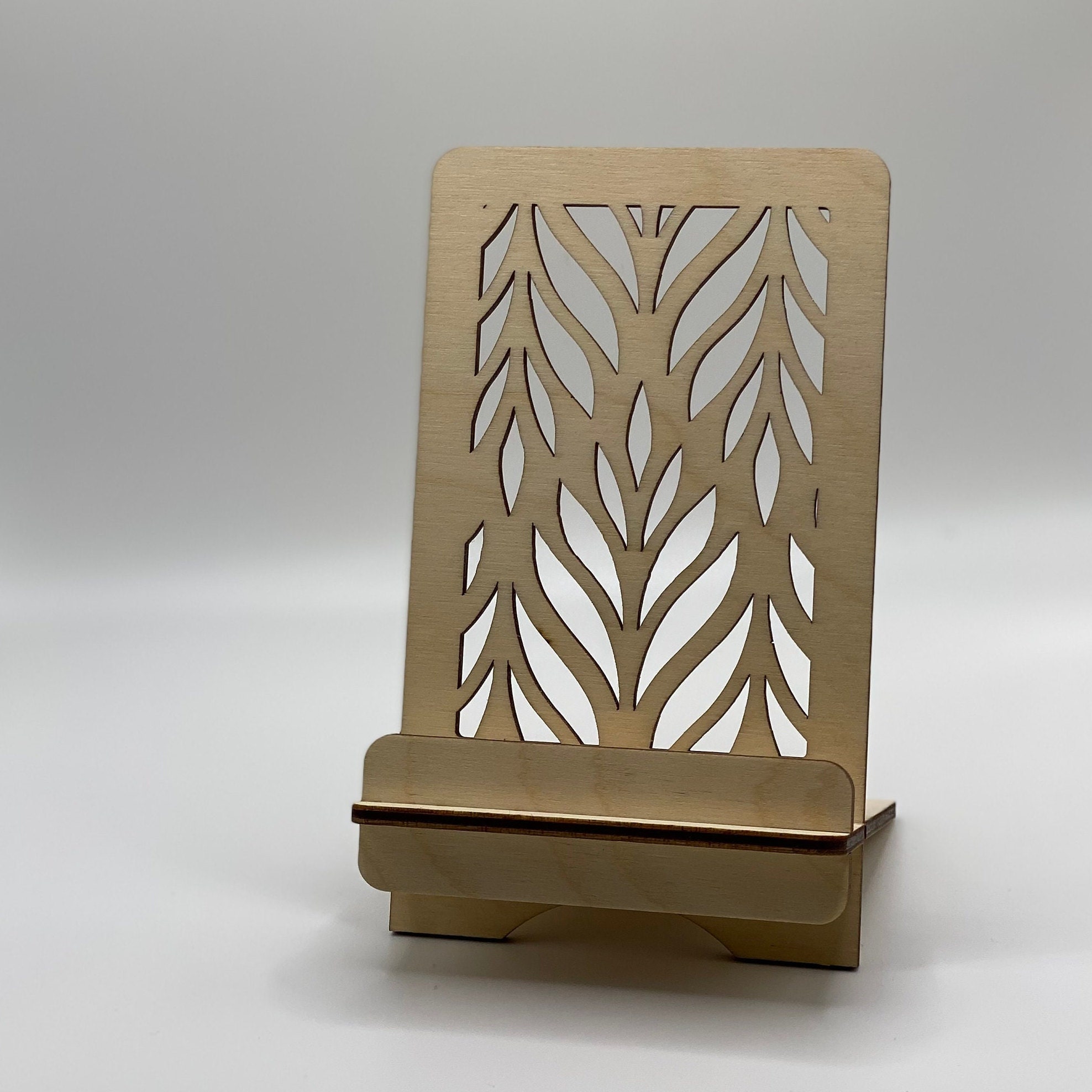 Wooden Phone Stand Laser Cut Phone Standcell Phone Stand - Etsy