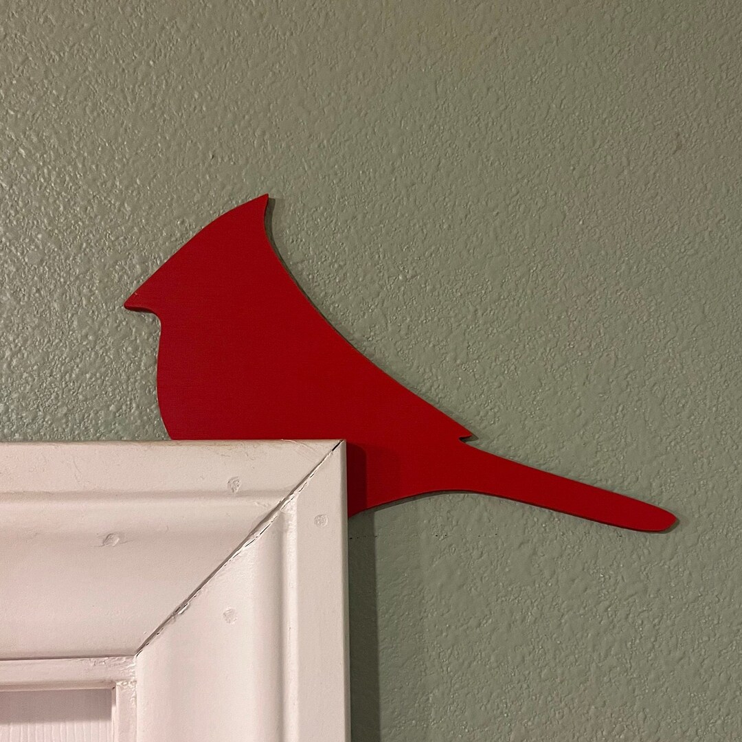 Cardinal Door Topper, Cardinal Decor, Cardinal Door Trim Topper - Etsy