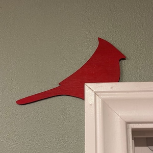 Cardinal Door Topper, Cardinal Decor, Cardinal Door Trim Topper - Etsy