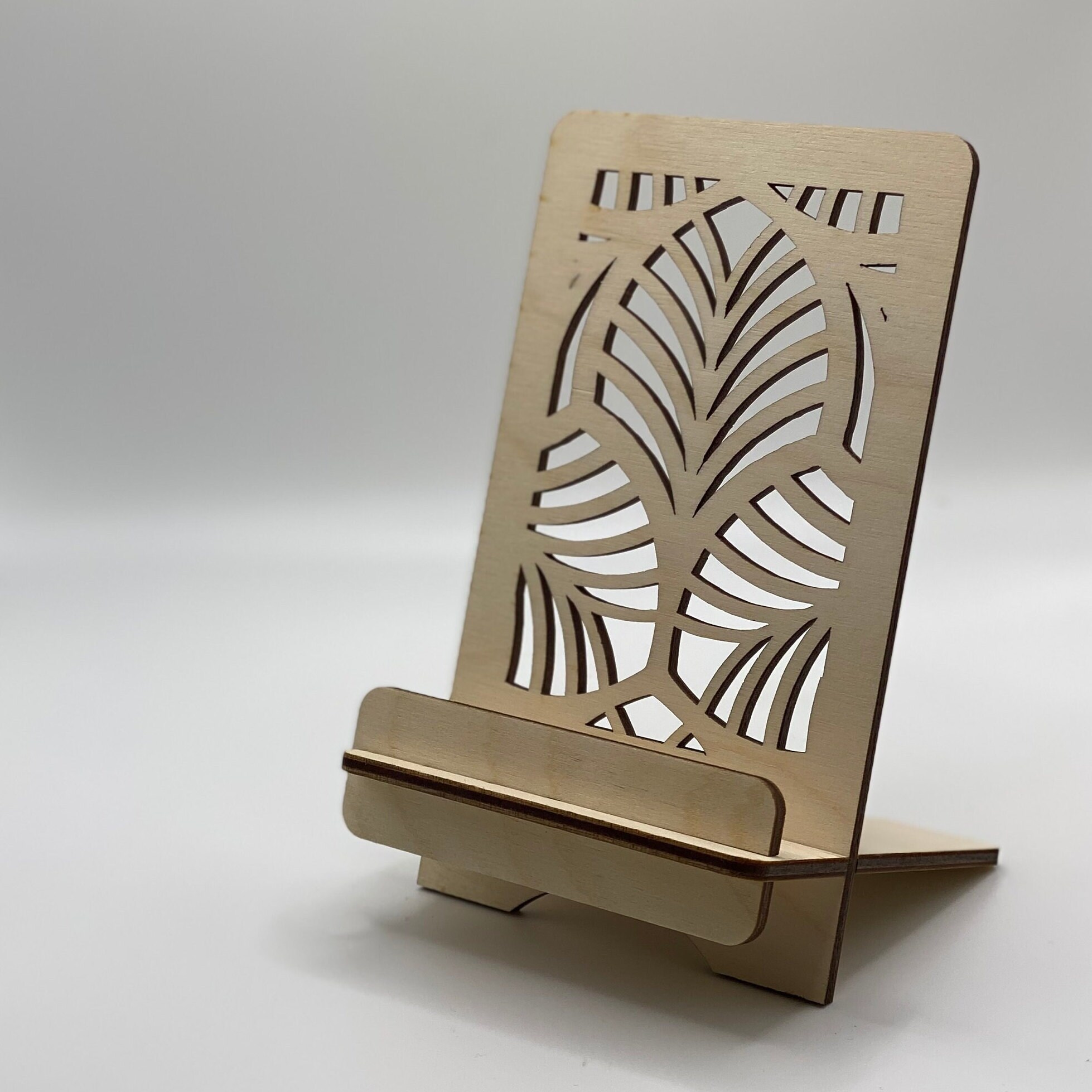 Wooden Phone Stand Laser Cut Phone Standcell Phone Stand - Etsy