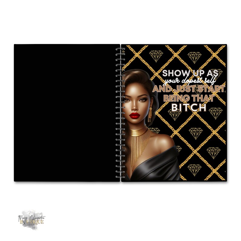 Printable Planner Cover, Notebook Cover, Entrepreneur Notebook, Black ...