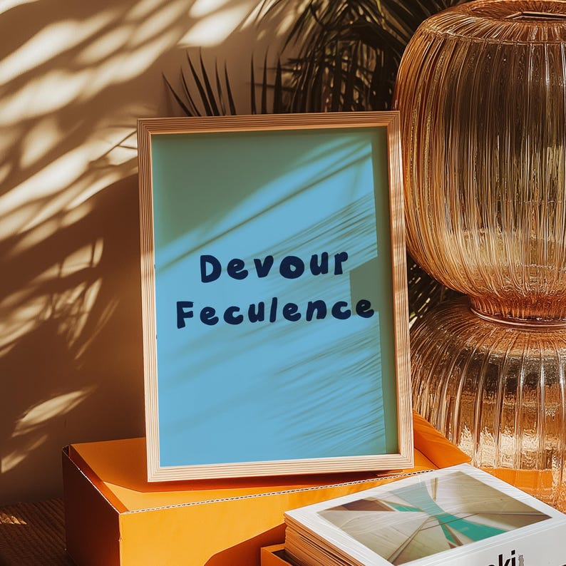 Devour Feculence - Severance Inspired Art Print | Milchek Quote | Dark ...