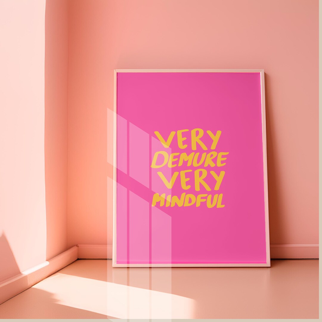 Very Demure Very Mindful Viral Cutesy Gen Z Trendy Funny Tiktok Quote ...