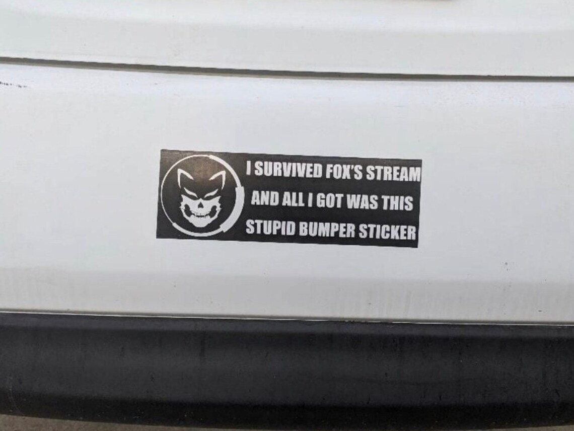 TPOF Fox Bumper Sticker - Etsy