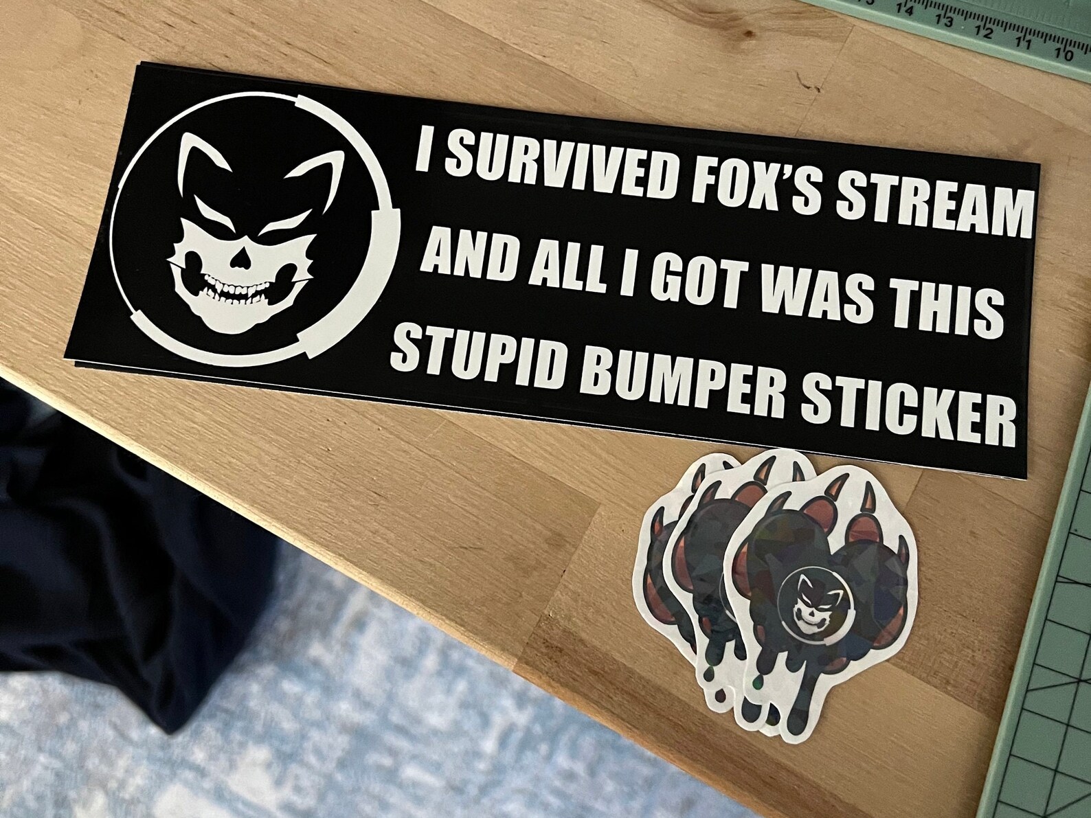 TPOF Fox Bumper Sticker - Etsy