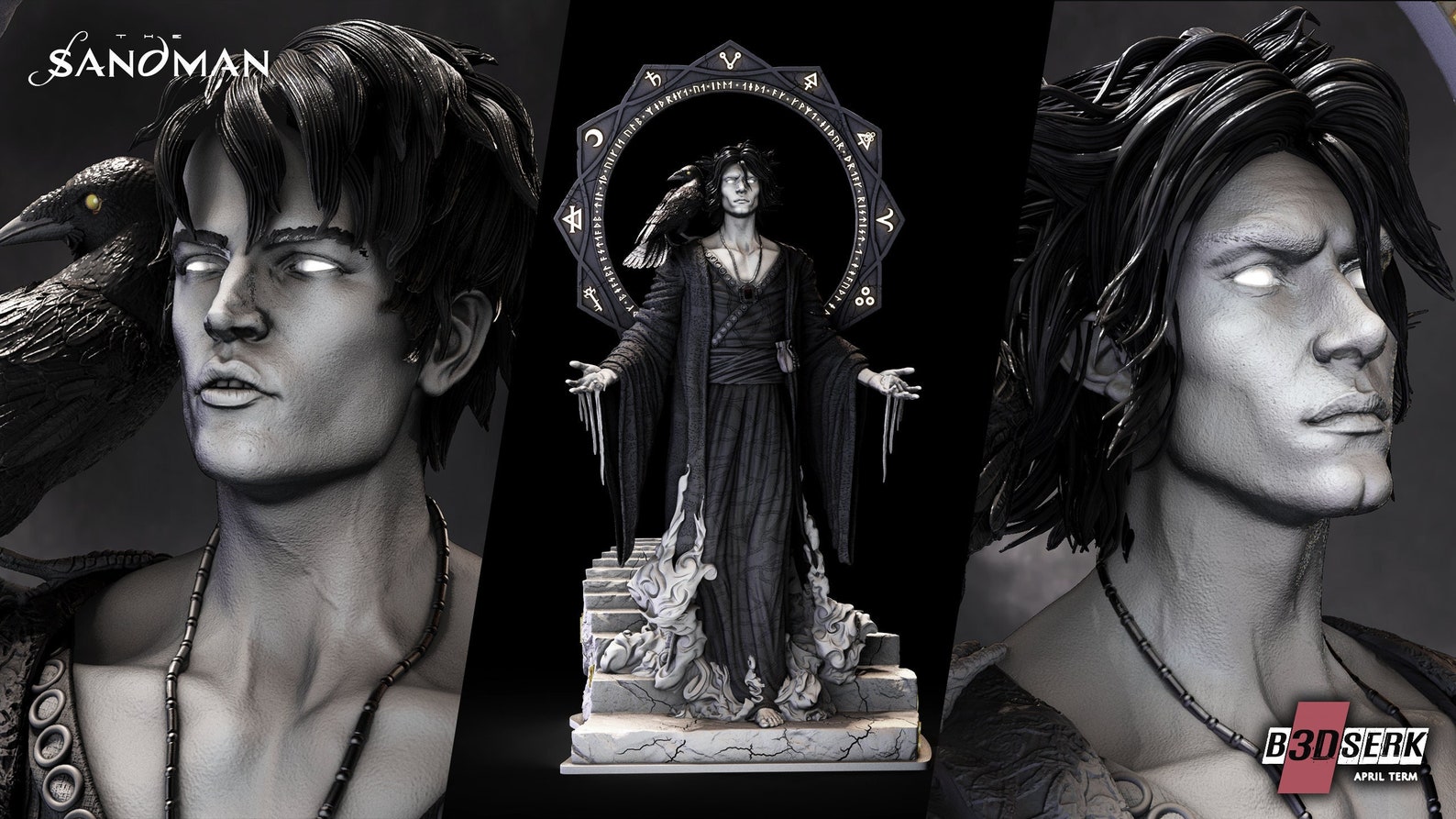Sandman 3D Printed & Painted Fan-art Statue - Etsy