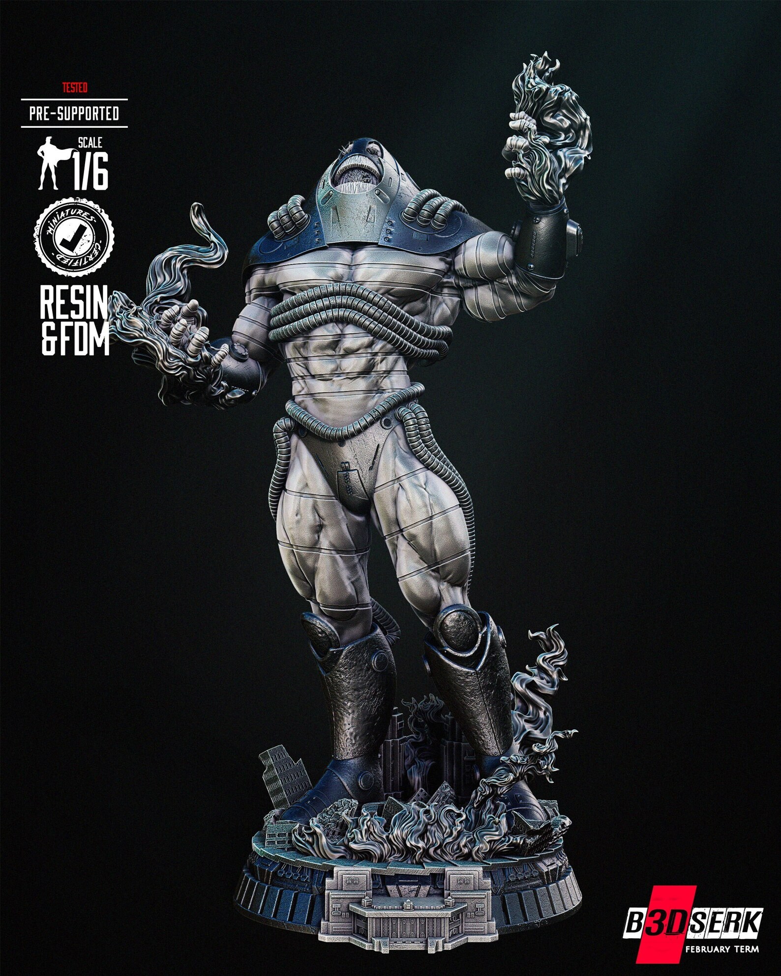 Anti-monitor DC Printed & Painted Fan-art Statue - Etsy