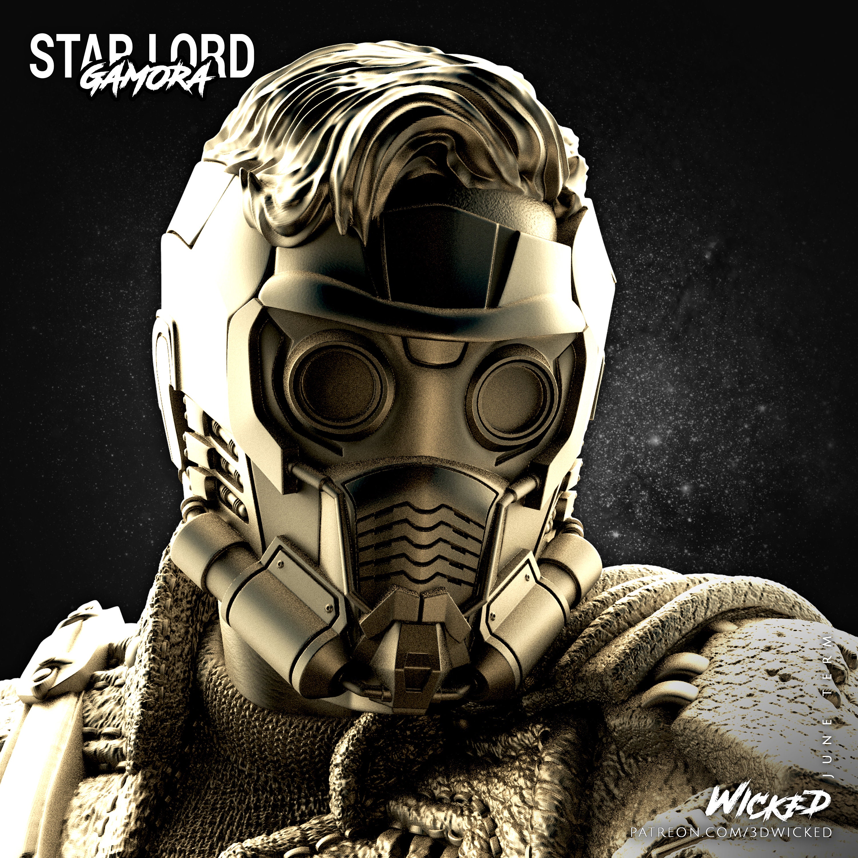 Star Lord 3D Printed & Painted Fan-art Statue - Etsy