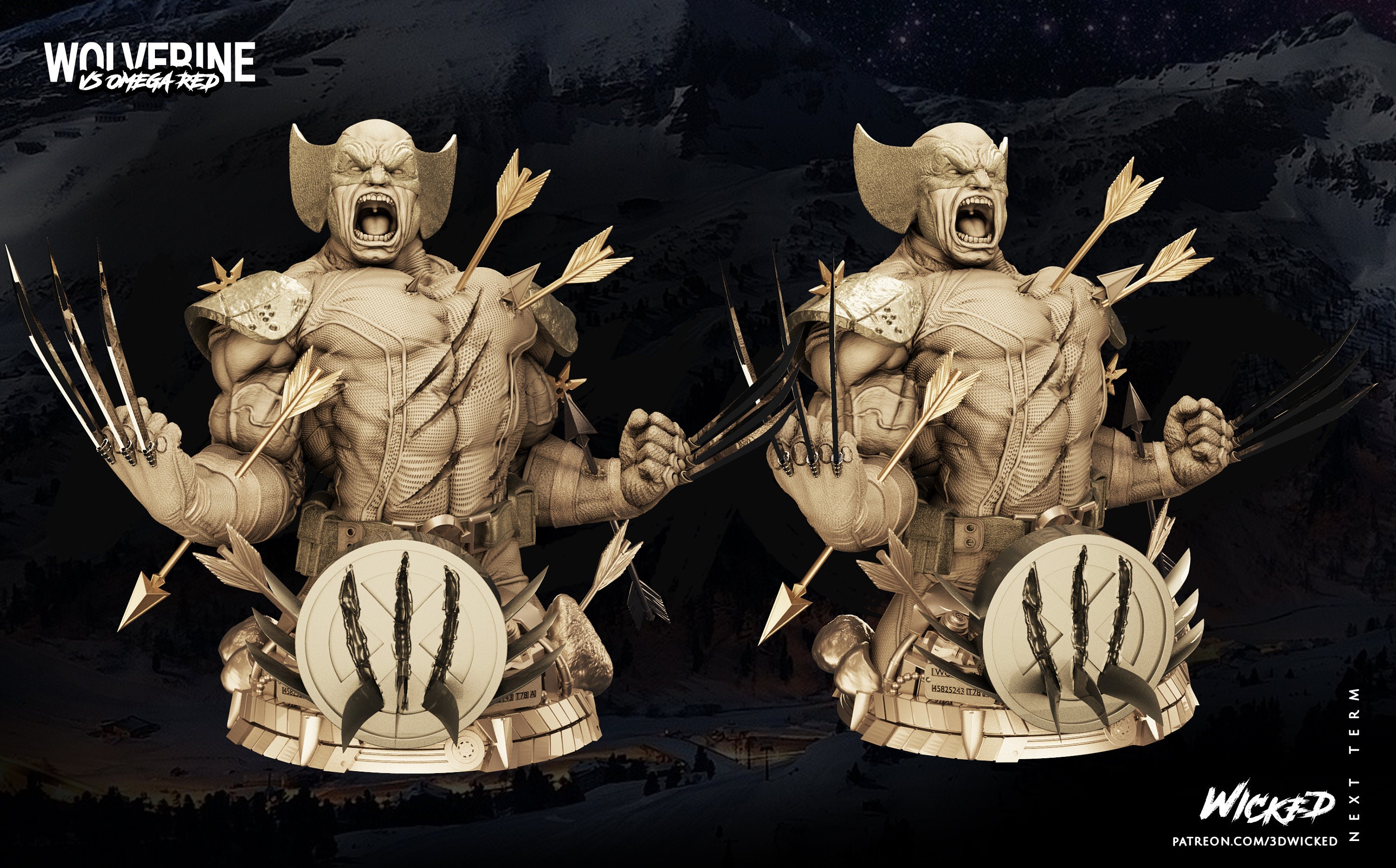 Wolverine Bust 3D Printed & Painted Fan-art Statue - Etsy