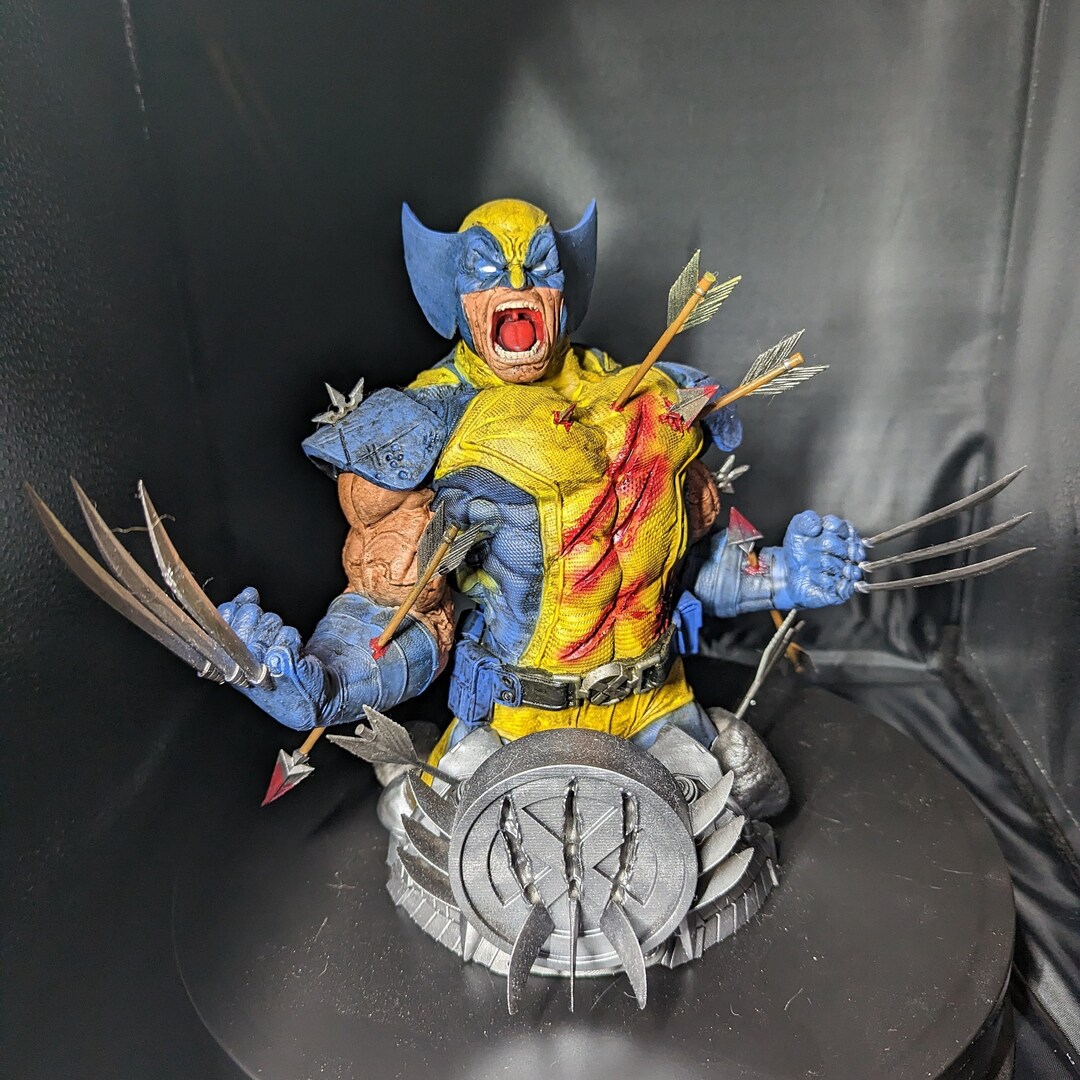 Wolverine Bust 3D Printed & Painted Fan-art Statue - Etsy